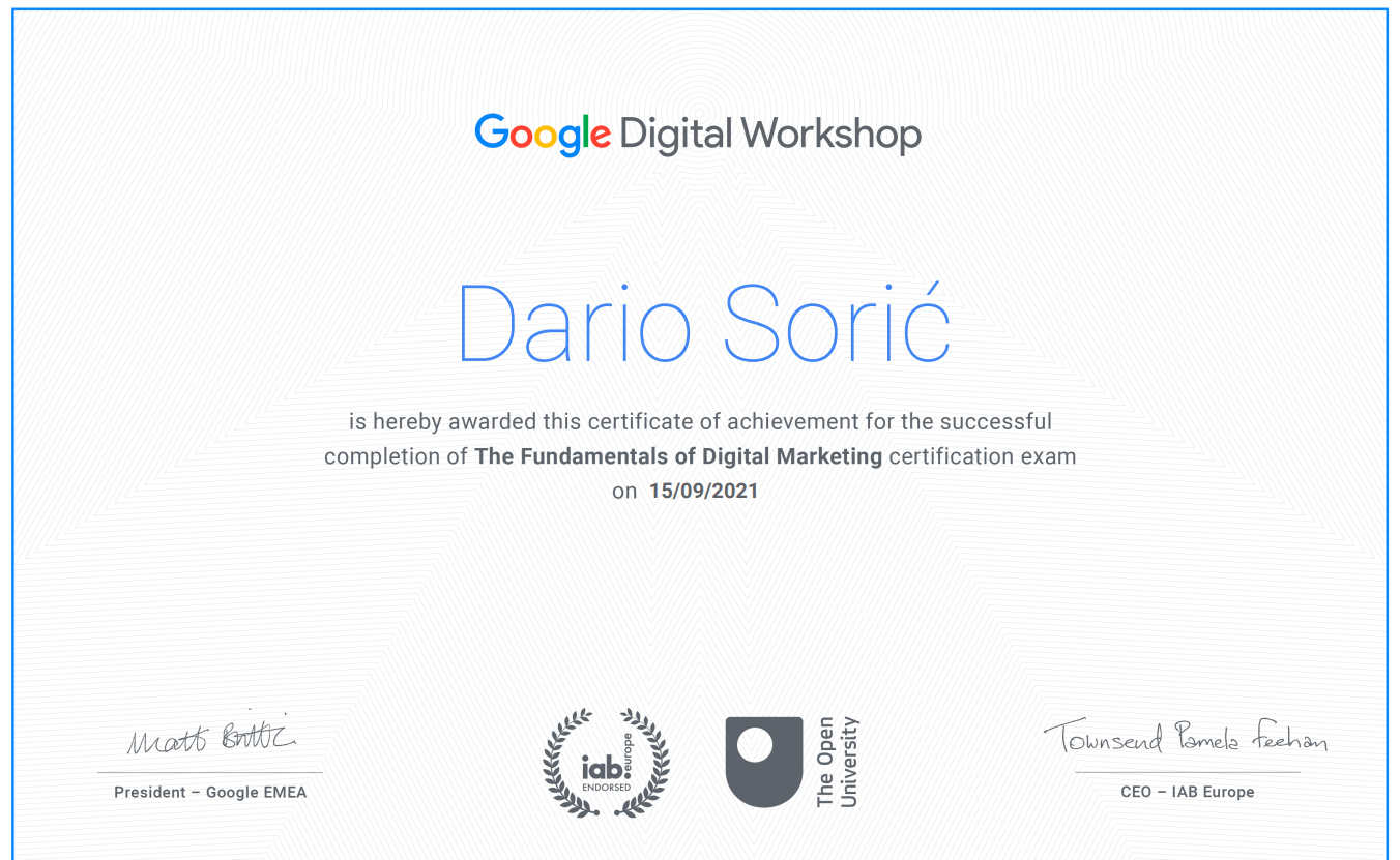 Digital Marketing Certifikati - 4 najbolja a besplatna — DSigital.com